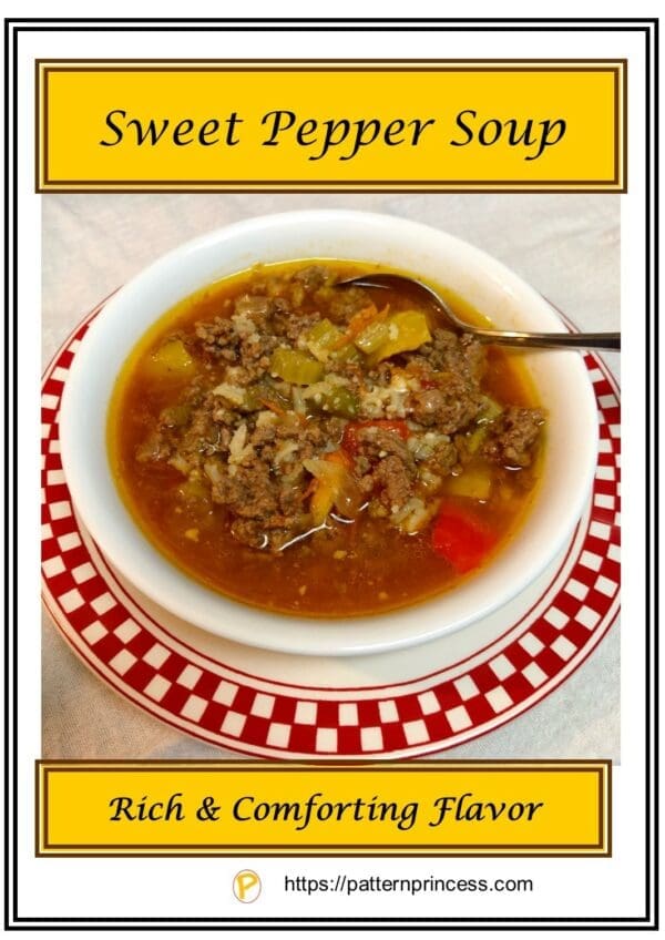 Sweet Pepper Soup - Pattern Princess