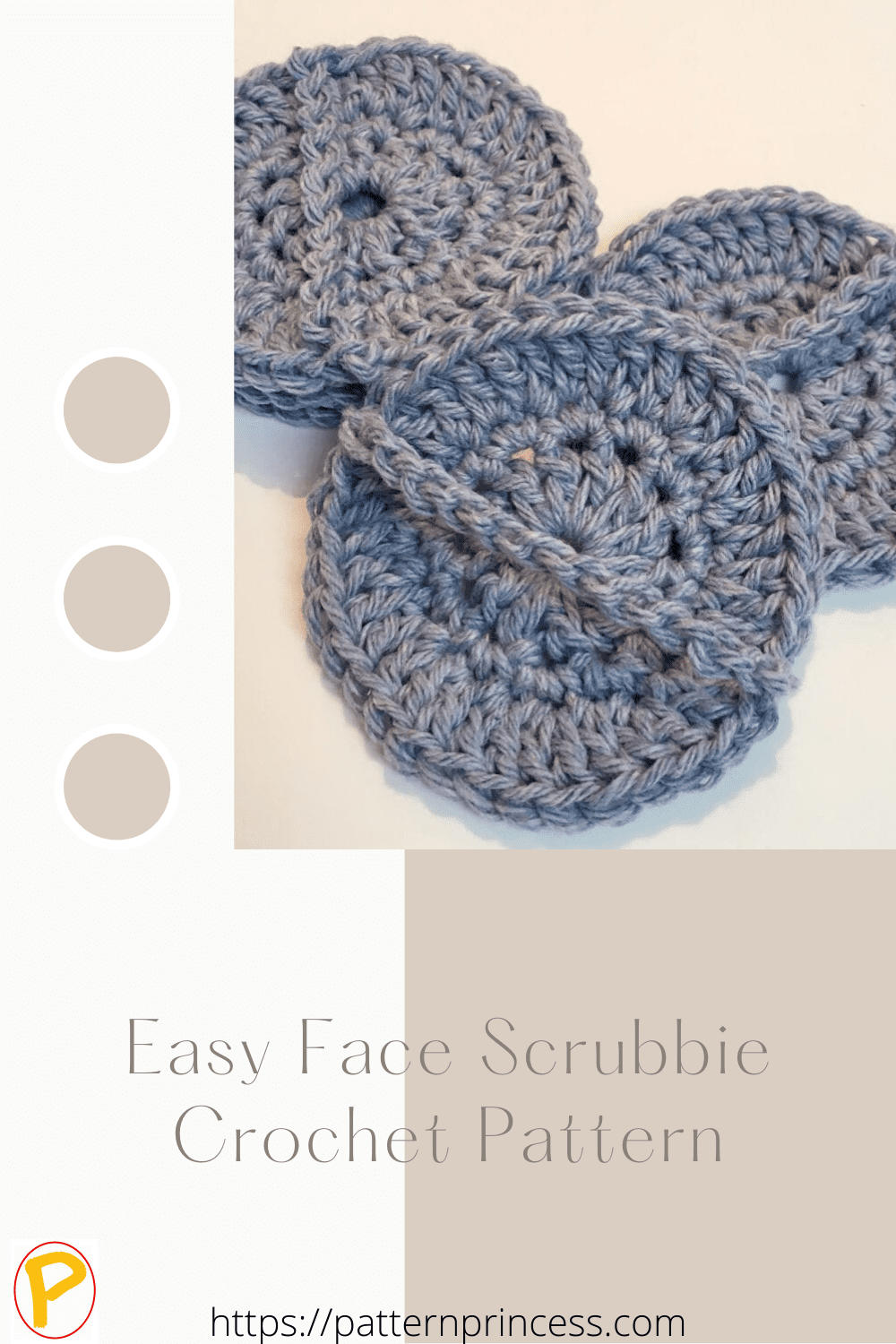 Easy Face Scrubbie - Pattern Princess