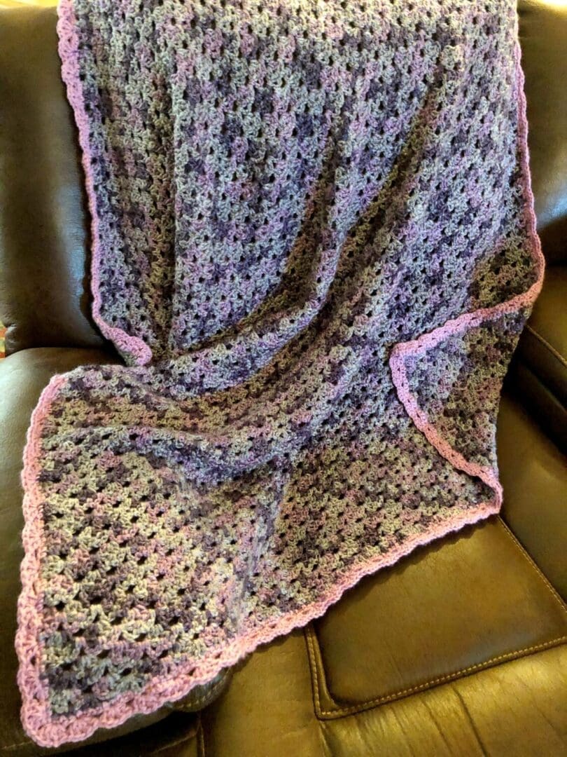 Crochet Modern Baroque Design Throw - Pattern Princess