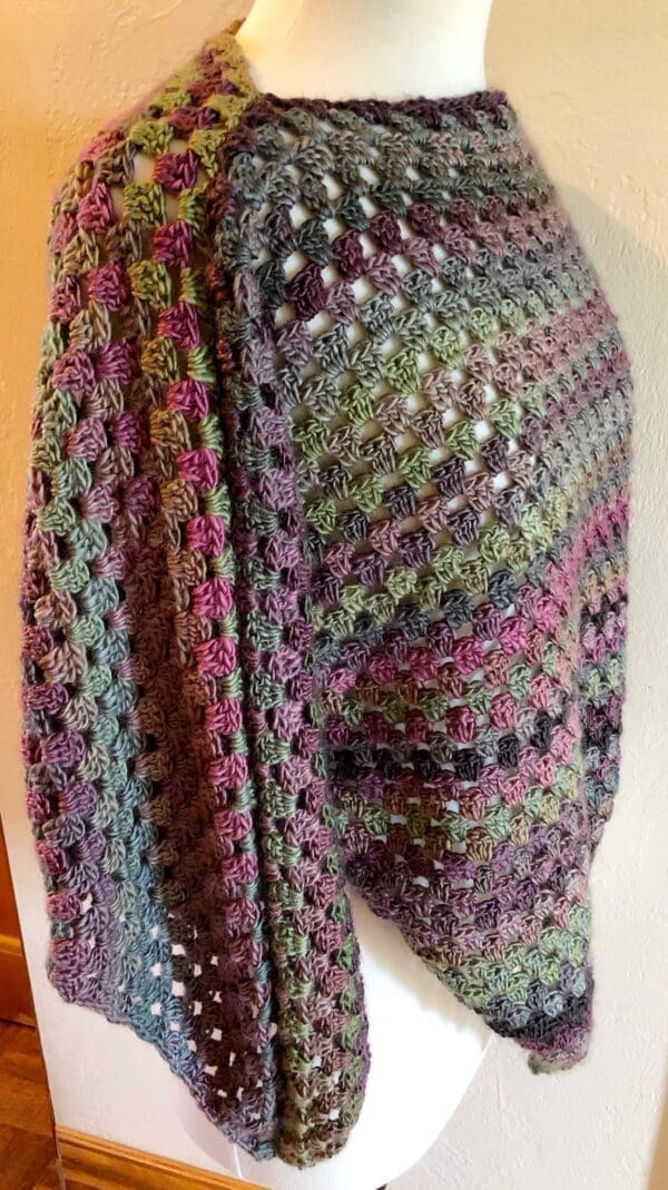 Secret Pathways Triangle Poncho Crochet pattern - Pattern Princess