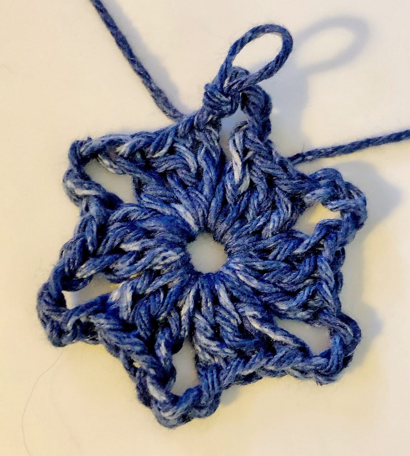 Crochet Simple Snowflake Coaster Pattern - Pattern Princess