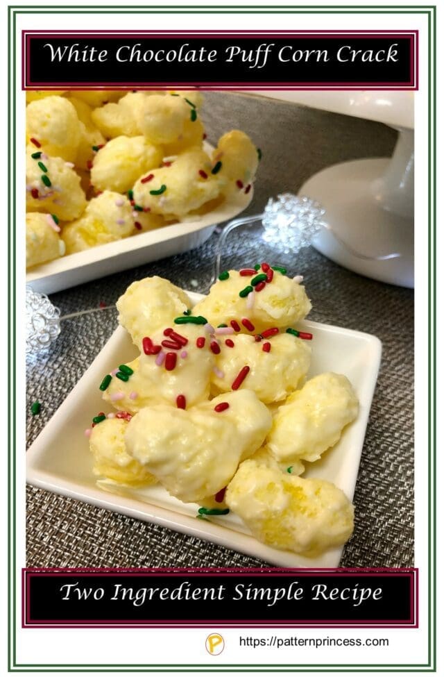 White Chocolate Puff Corn Crack - Pattern Princess