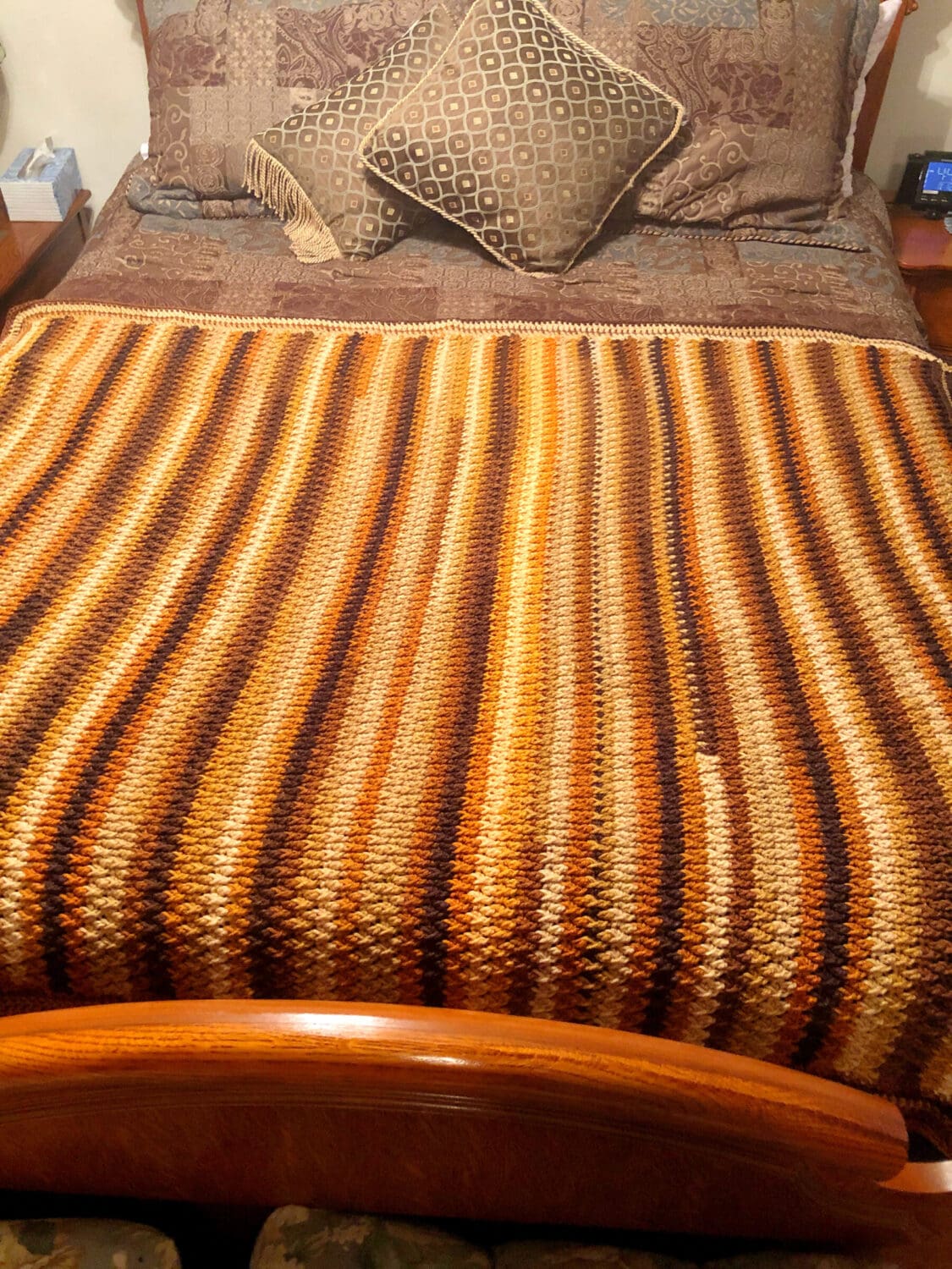 Latte Delight Crochet Blanket - Pattern Princess