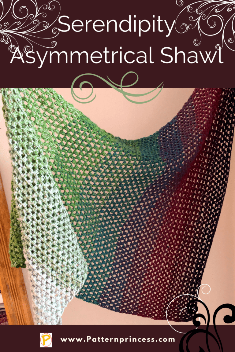 Serendipity Asymmetrical Shawl - Pattern Princess