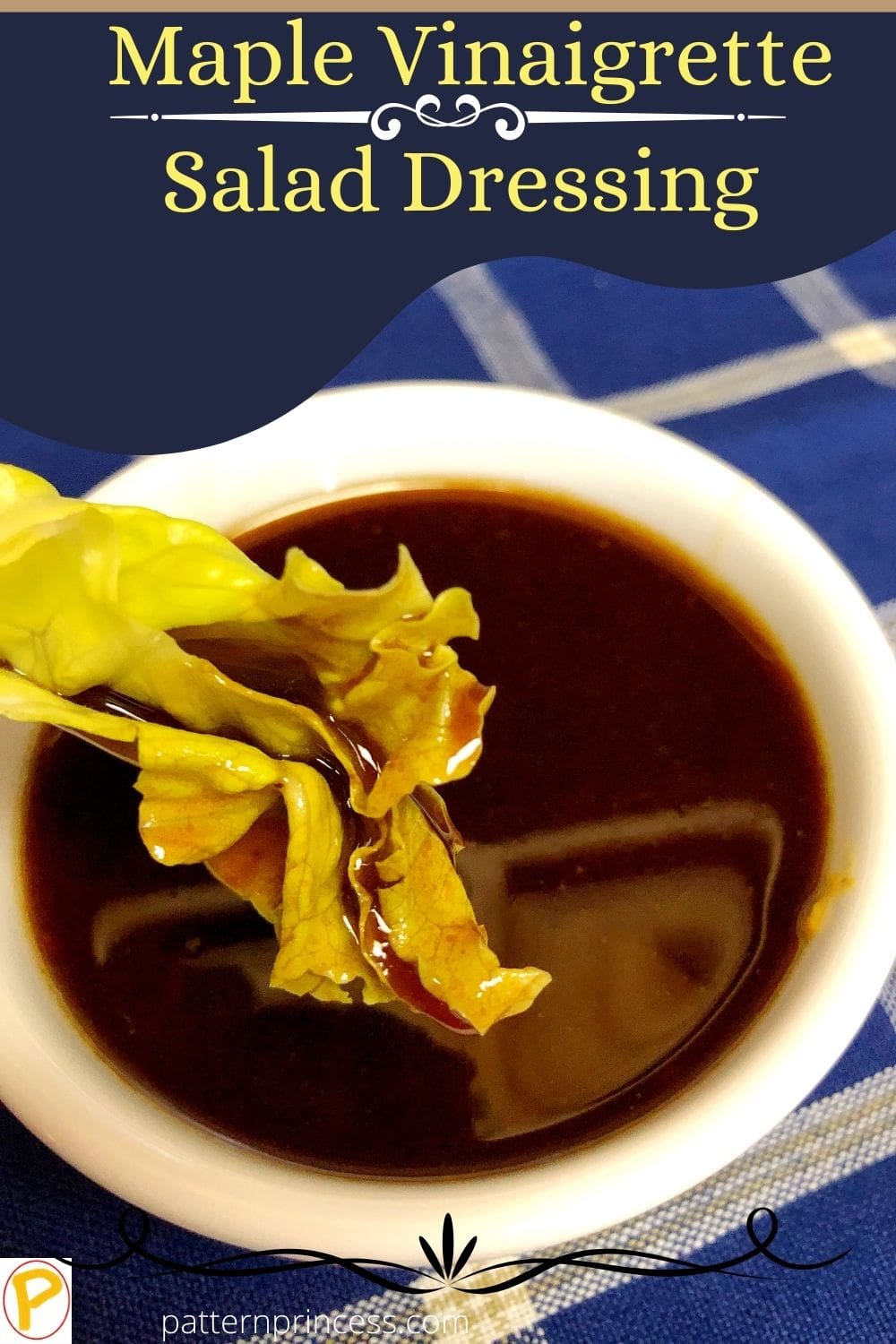 Maple Balsamic Vinaigrette Salad Dressing Recipe - Pattern Princess