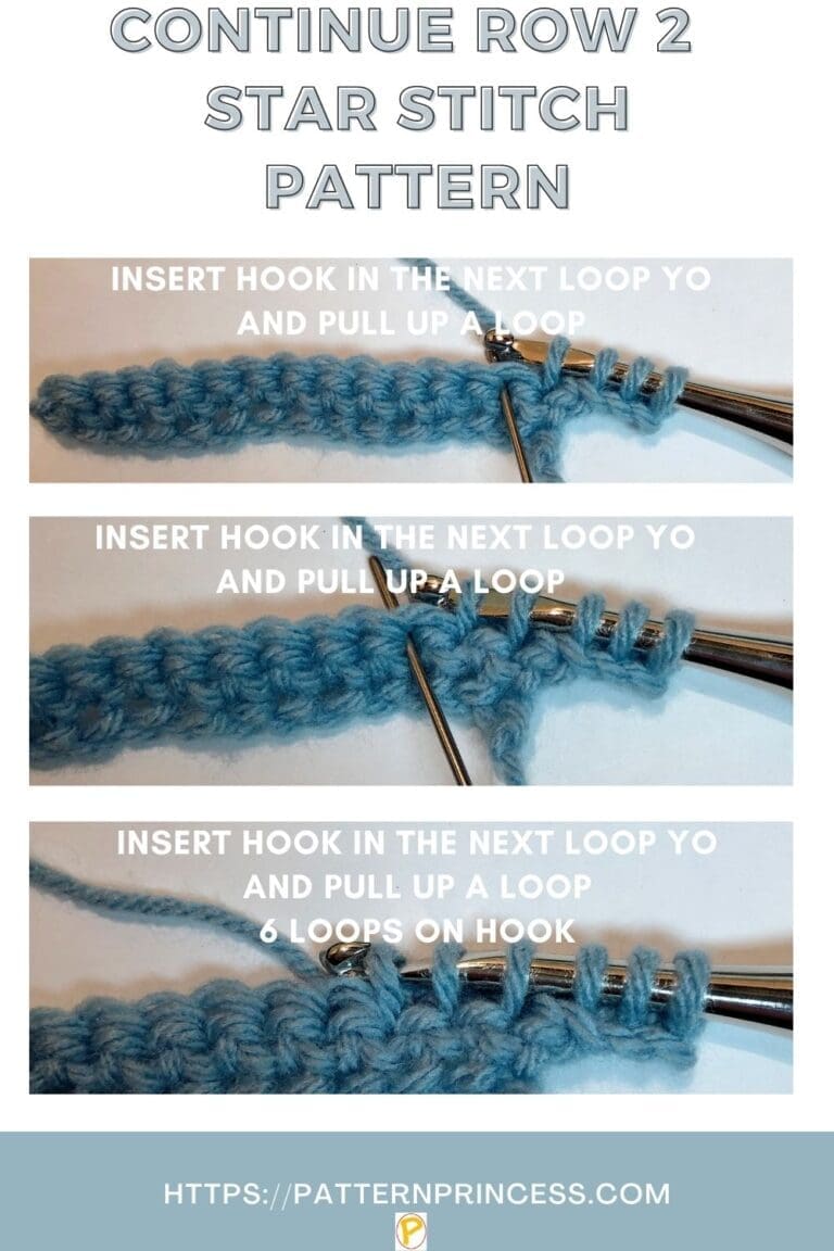 Crochet Star Stitch Tutorial - Pattern Princess