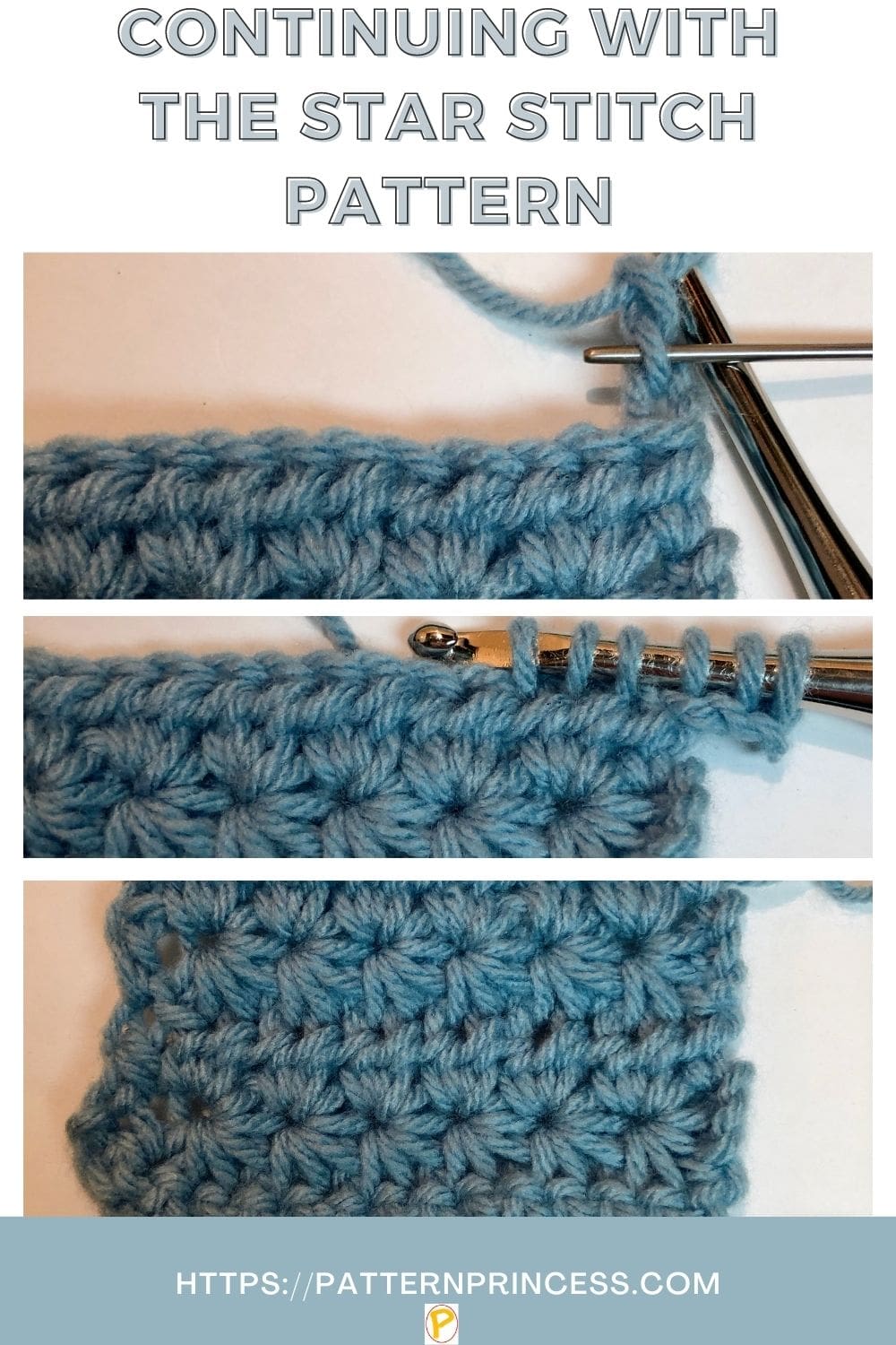 Crochet Star Stitch Tutorial - Pattern Princess