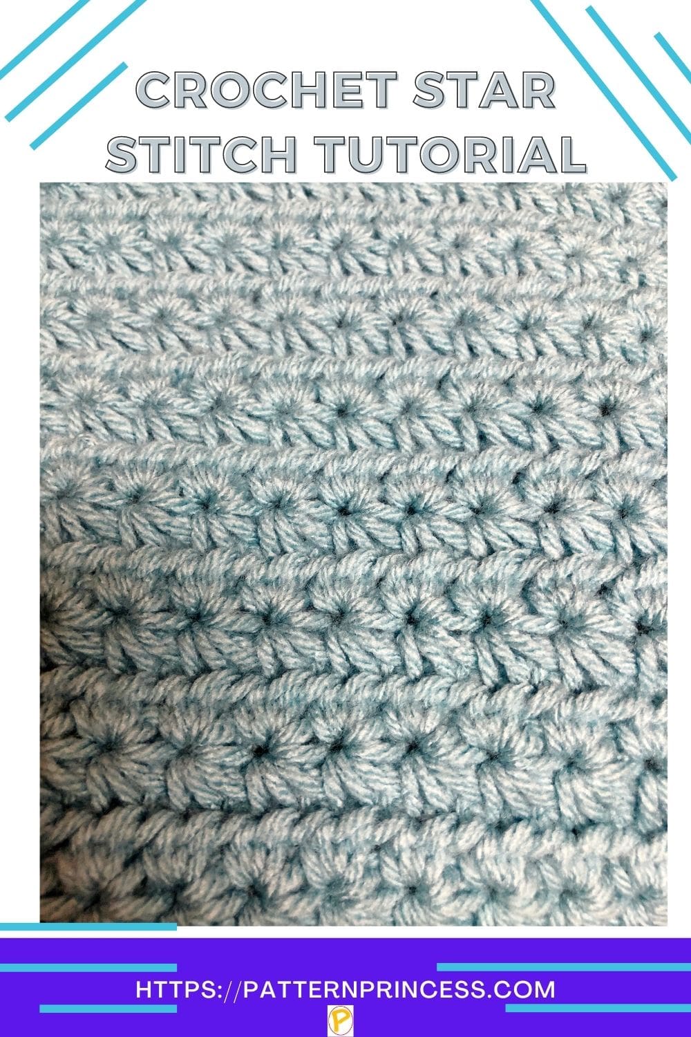 Crochet Star Stitch Tutorial - Pattern Princess