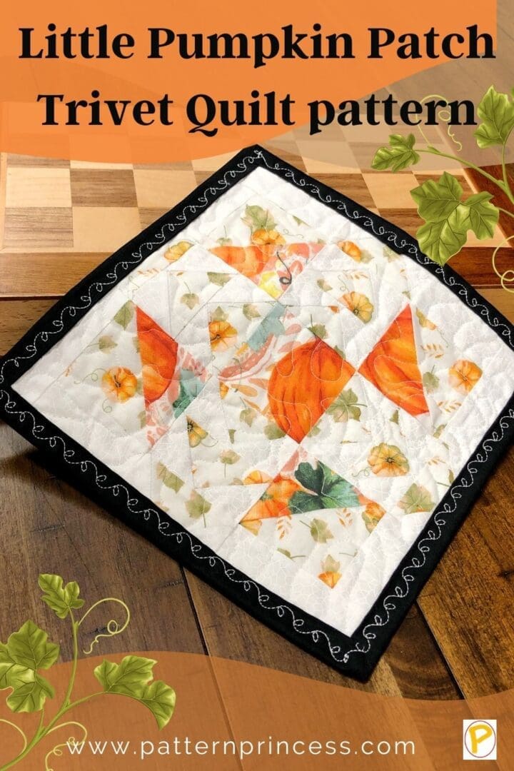 Little Pumpkin Patch Trivet Quilt Pattern - Pattern Princess