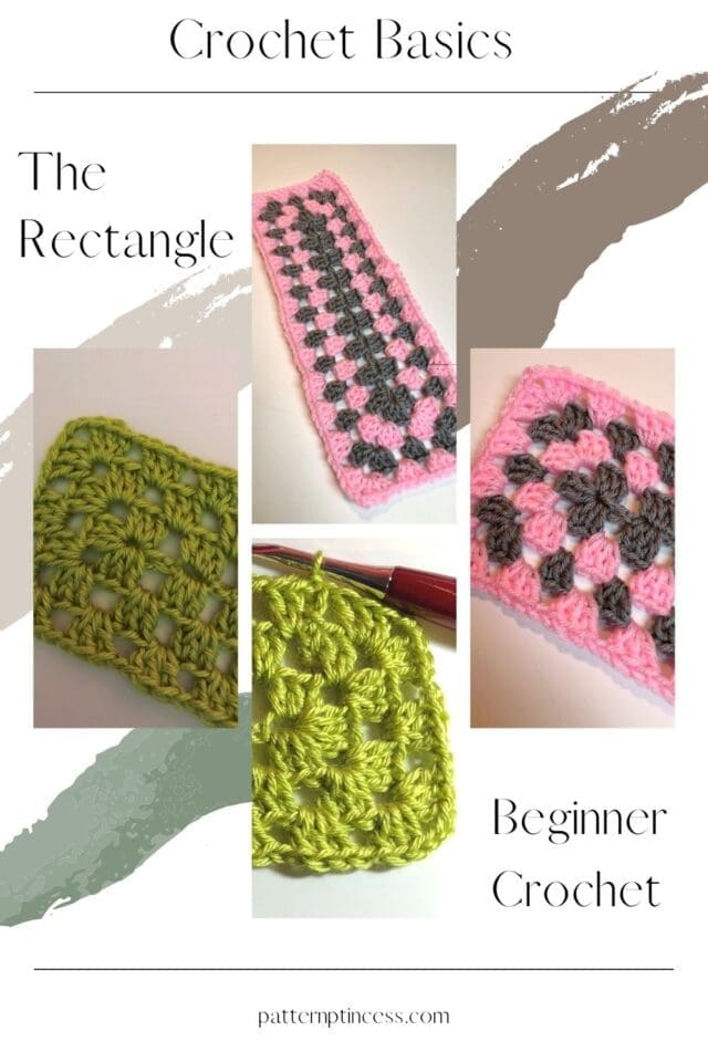 How to Crochet a Rectangle Granny Free Pattern - Pattern Princess