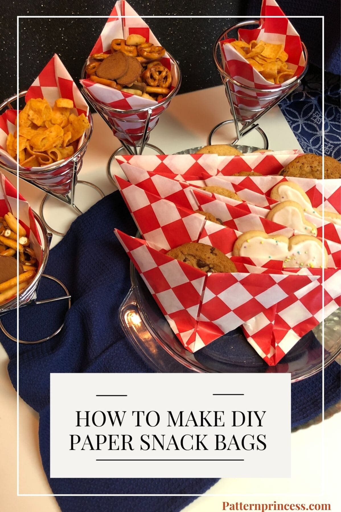 Make Your Own DIY Paper Snack Bags Easy and Quick - Pattern Princess