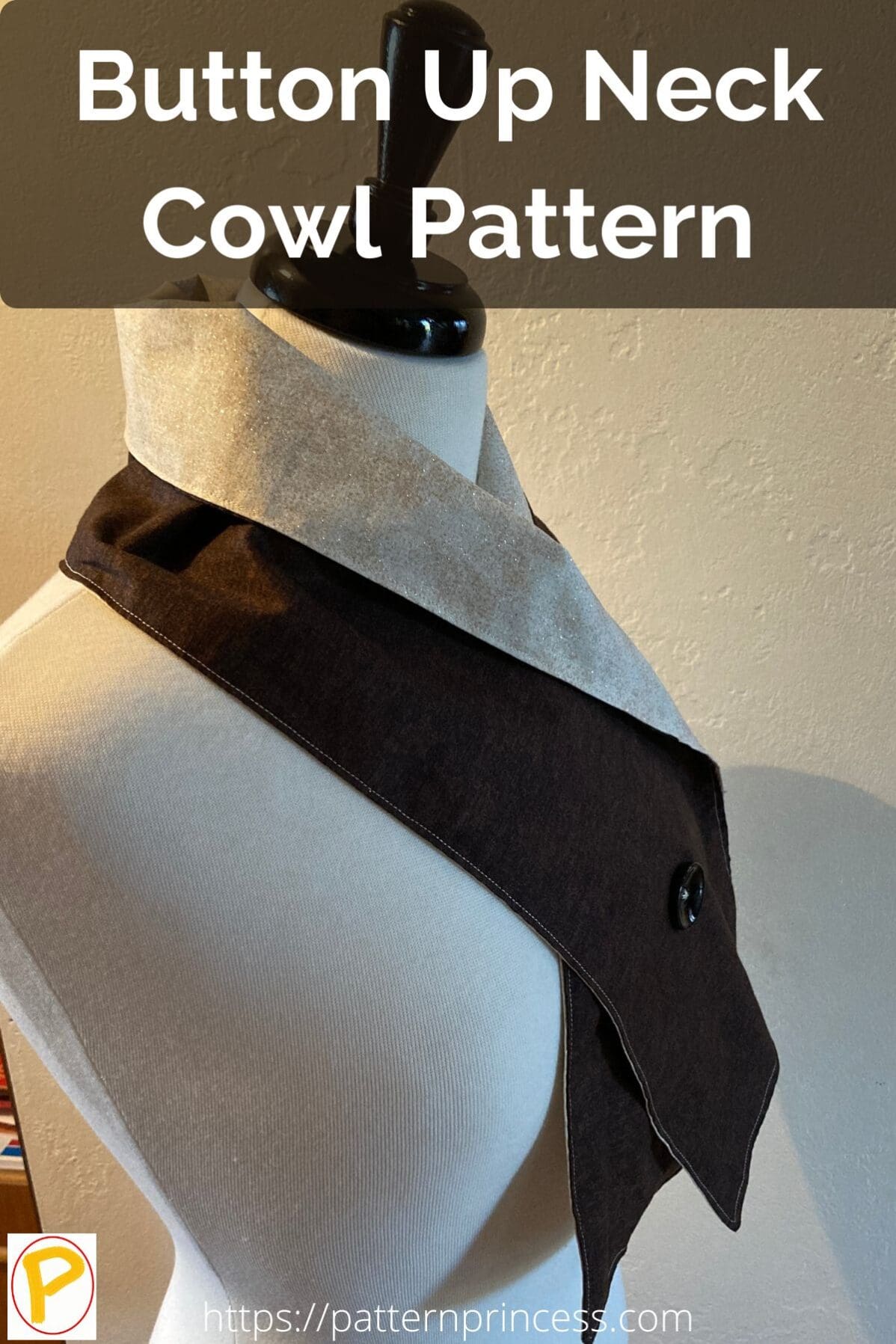 Button Up Neck Cowl Pattern - Pattern Princess