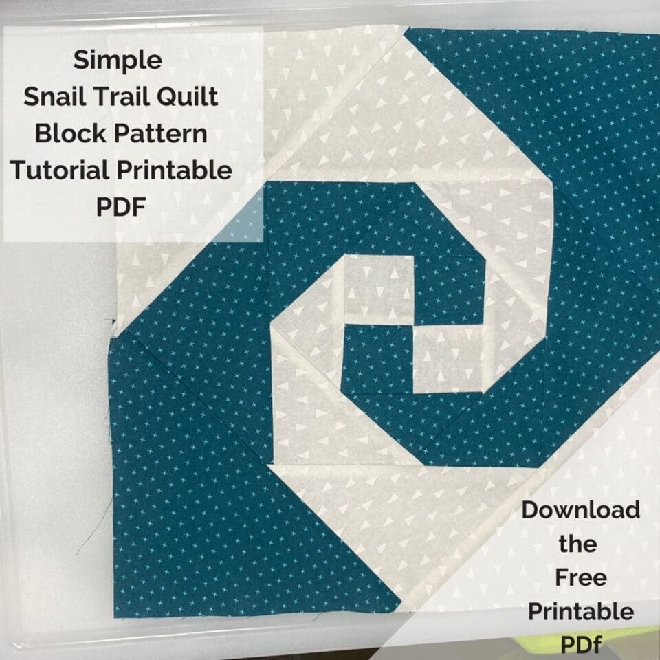 Snail Trail Quilt Block Pattern Tutorial - Pattern Princess