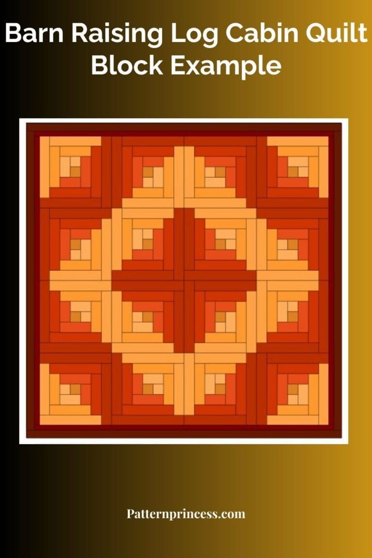 How to Make a Perfect Log Cabin Quilt Block Tutorial - Pattern Princess
