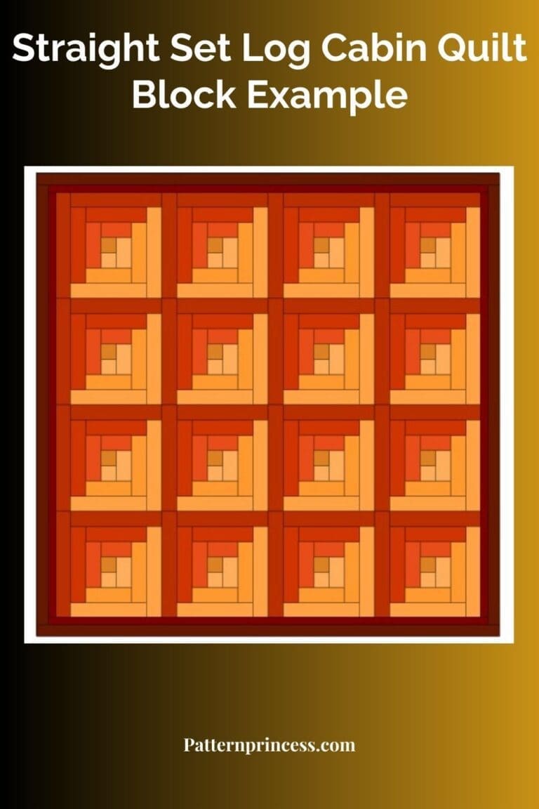 How to Make a Perfect Log Cabin Quilt Block Tutorial - Pattern Princess