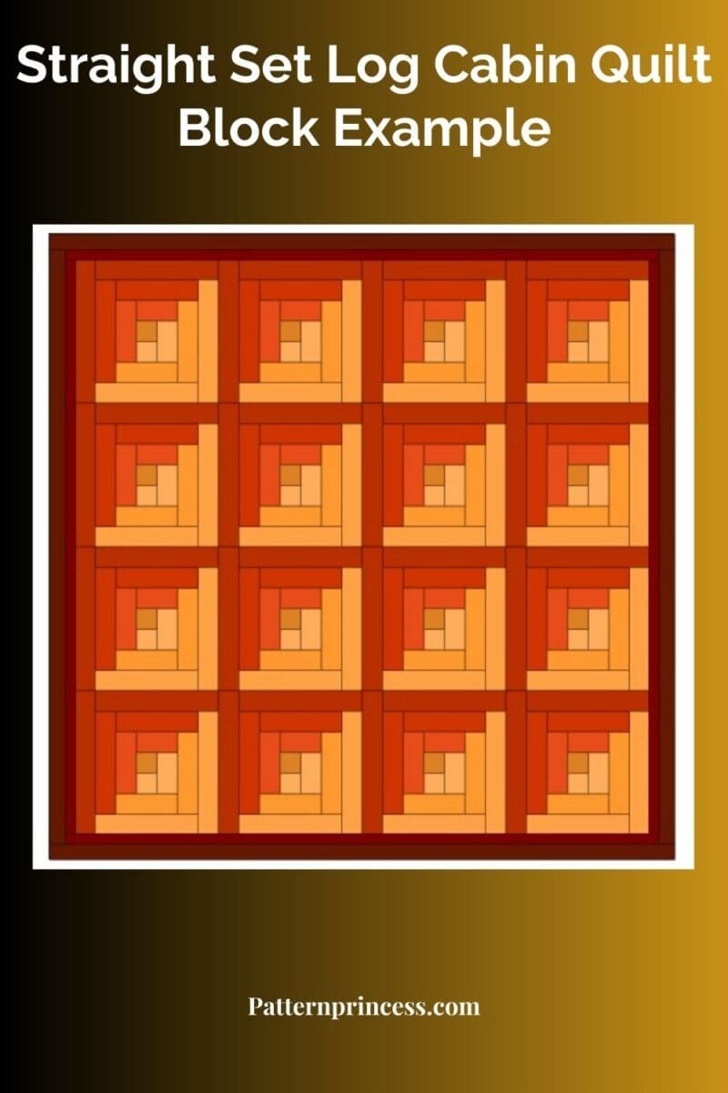 How to Make a Perfect Log Cabin Quilt Block Tutorial - Pattern Princess