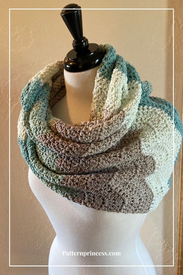 Easy Crochet Snood Infinity Scarf Pattern - Pattern Princess