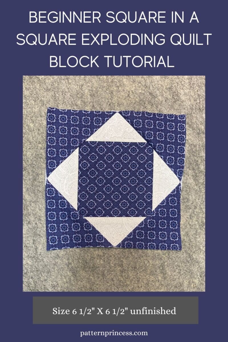Beginner Square in a Square Exploding Quilt Block Tutorial - Pattern ...