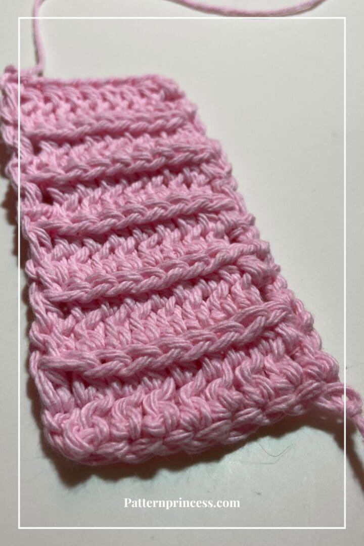 Easy Half Double Crochet Ribbing Stitch Tutorial - Pattern Princess