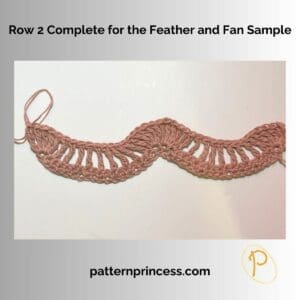 Feather and Fan Crochet Stitch Pattern Tutorial - Pattern Princess