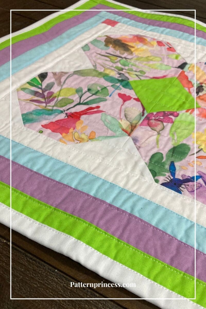 Whimsical Springtime Bunnies Table Runner Quilt Pattern - Pattern Princess