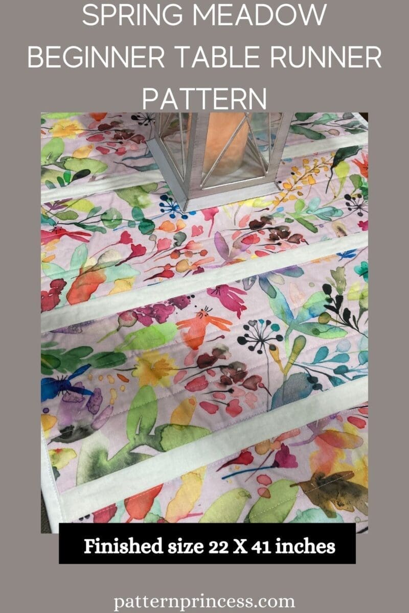 Spring Meadow Beginner Table Runner Pattern - Pattern Princess