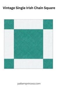 How to Make a Single Irish Chain Quilt Block Pattern - Pattern Princess