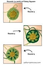 How to Crochet a Retro Daisy Granny Square Pattern - Pattern Princess