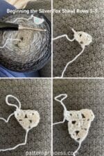 Stylish Silver Fox Boomerang Shawl Crochet Pattern - Pattern Princess
