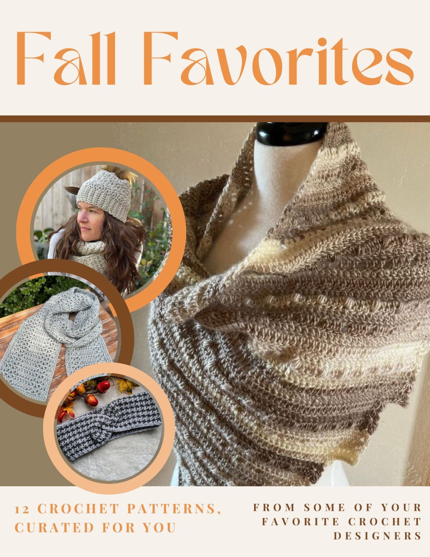 Charlotte Espresso Swirl Boomerang Scarf Crochet Pattern - Pattern Princess