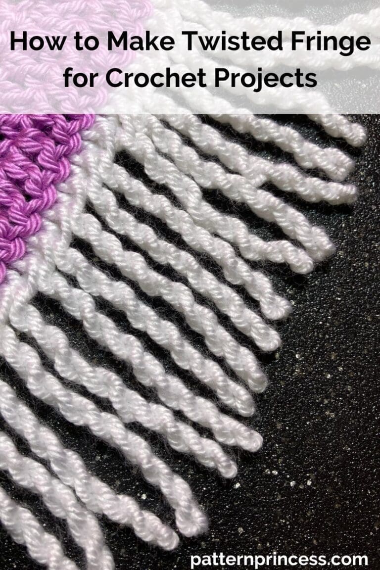How to Make Twisted Fringe for Crochet Projects - Pattern Princess