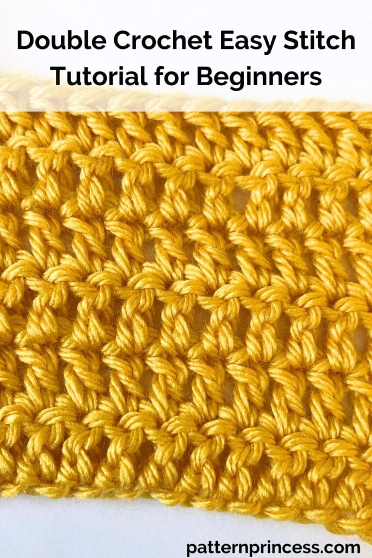 Double Crochet Easy Stitch Tutorial for Beginners - Pattern Princess