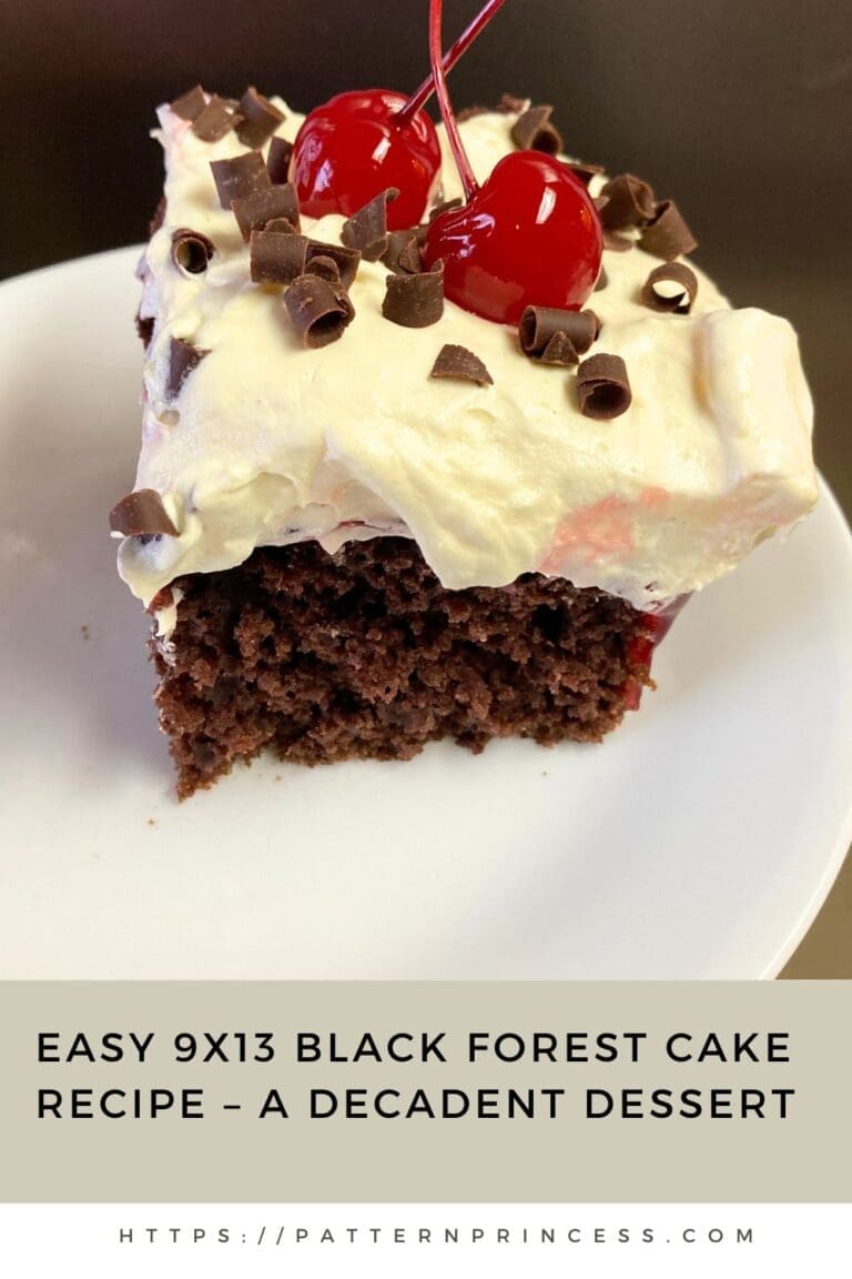 Easy 9x13 Black Forest Cake Recipe – A Decadent Dessert - Pattern Princess