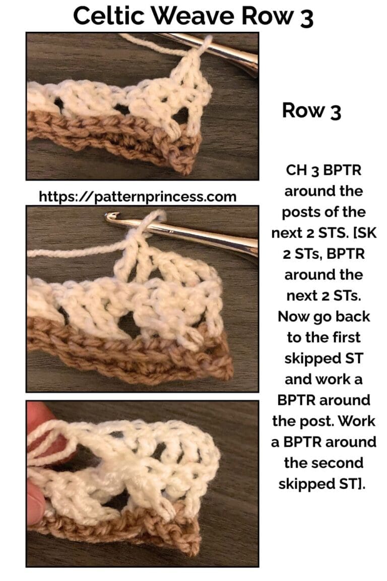 Learn How to Crochet Celtic Weave Stitch: Free Pattern - Pattern Princess