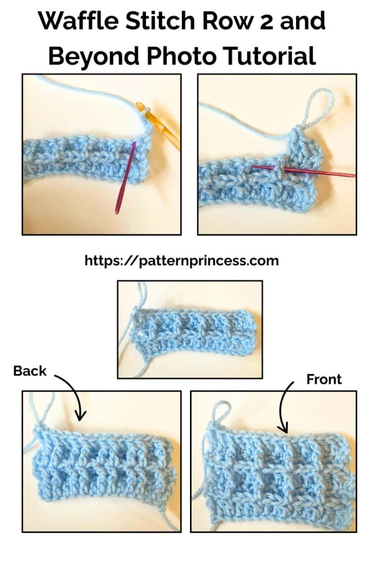 Learn How to Crochet the Waffle Stitch: Free Pattern - Pattern Princess