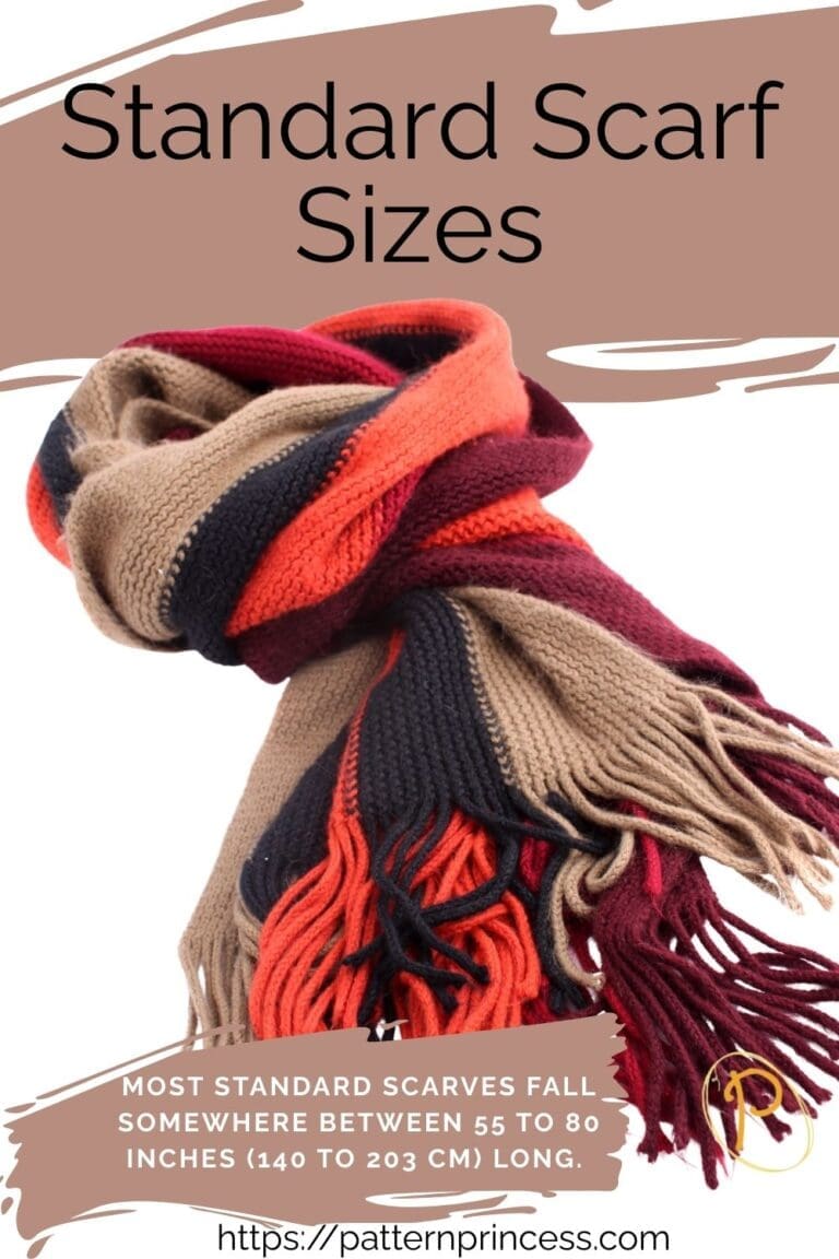 How Long Should a Scarf Be? Size Guide for Makers - Pattern Princess