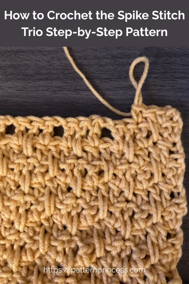 How to Crochet the Spike Stitch Trio Step-by-Step Pattern - Pattern ...