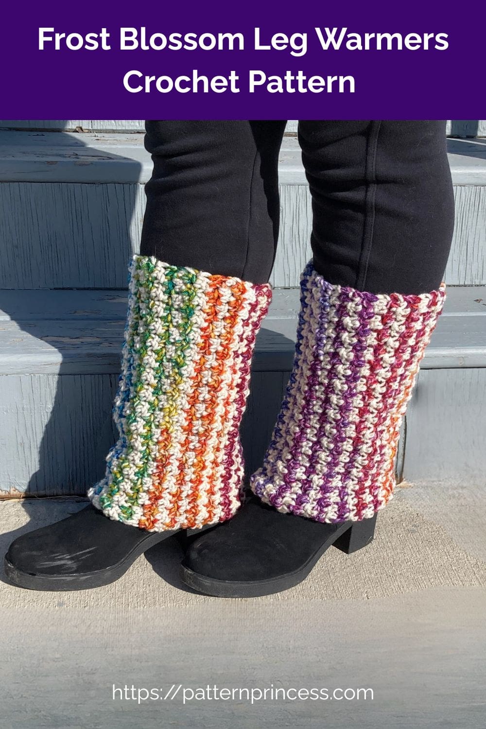 Frost Blossom Leg Warmers Crochet Pattern - Pattern Princess